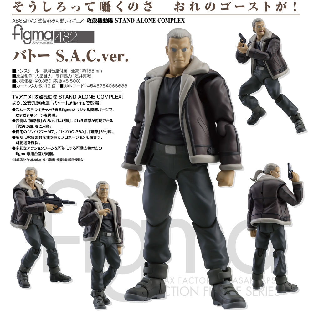 figma 攻殼機動隊 STAND ALONE COMPLEX 巴特 S.A.C. Ver. | figma 攻殻機動隊 STAND ALONE COMPLEX バトー S.A.C. Ver ...
