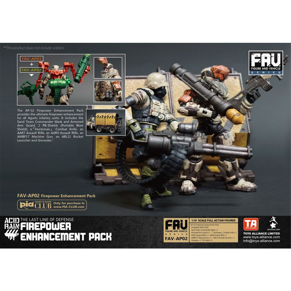 TOYS ALLIANCE LIMITED 酸雨 1/18 Scale FAV-AP02 火力強化Pack | TOYS ALLIANCE ...