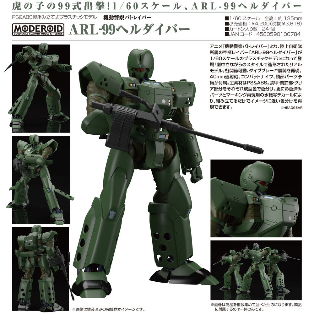 MODEROID 機動警察 PATLABOR ARL-99 Helldiver | MODEROID 機動警察パトレイバー ARL-99ヘル ...
