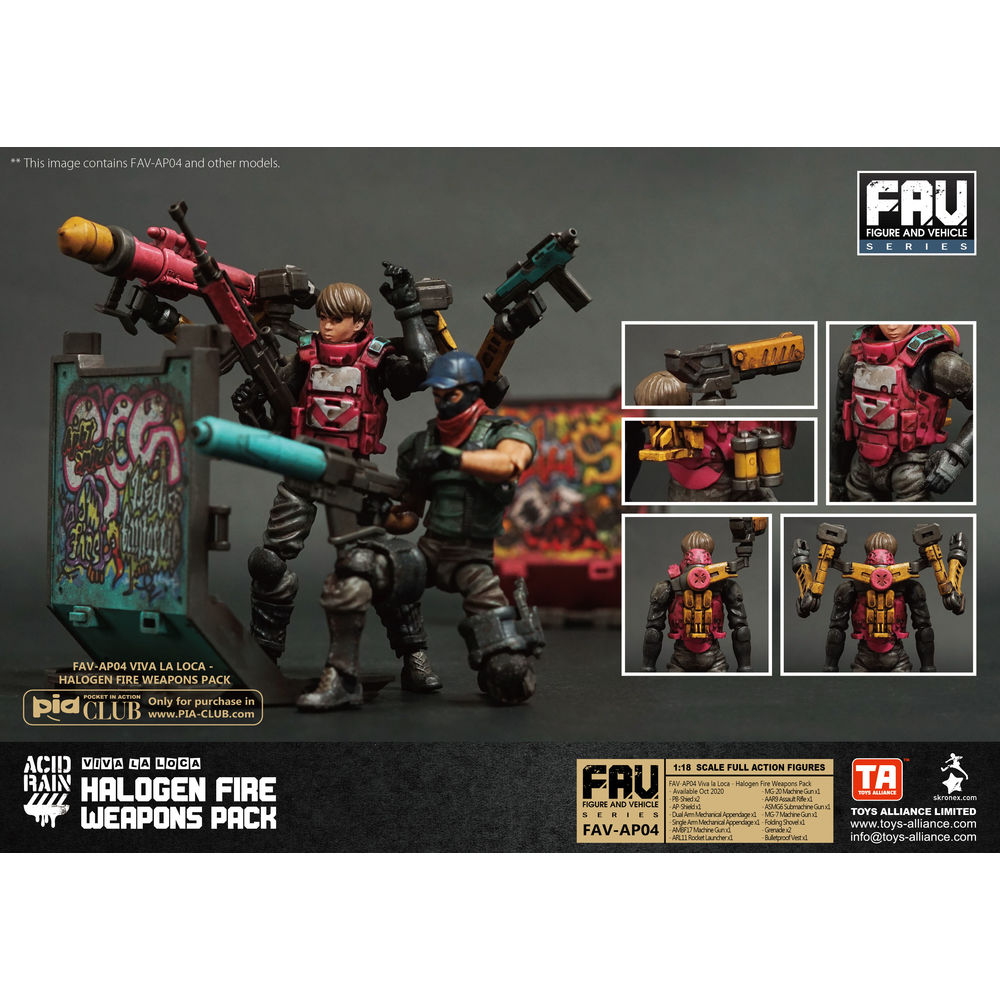 TOYS ALLIANCE LIMITED 酸雨 1/18 Scale FAV-AP04 VIVA LA LOCA : HALOGEN ...