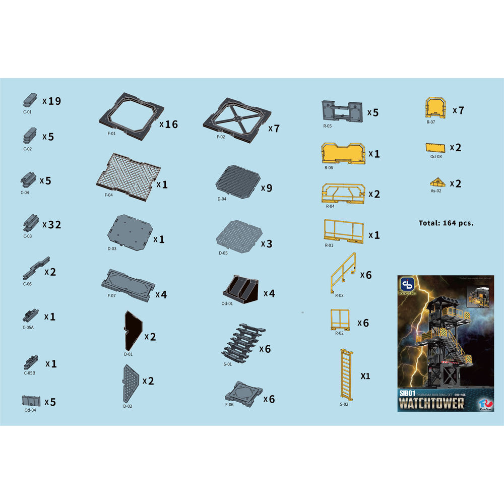 FRESH RETRO 1/24 Scale Diorama Building Set SIB01 瞭望塔 | FRESH RETRO 1/ ...