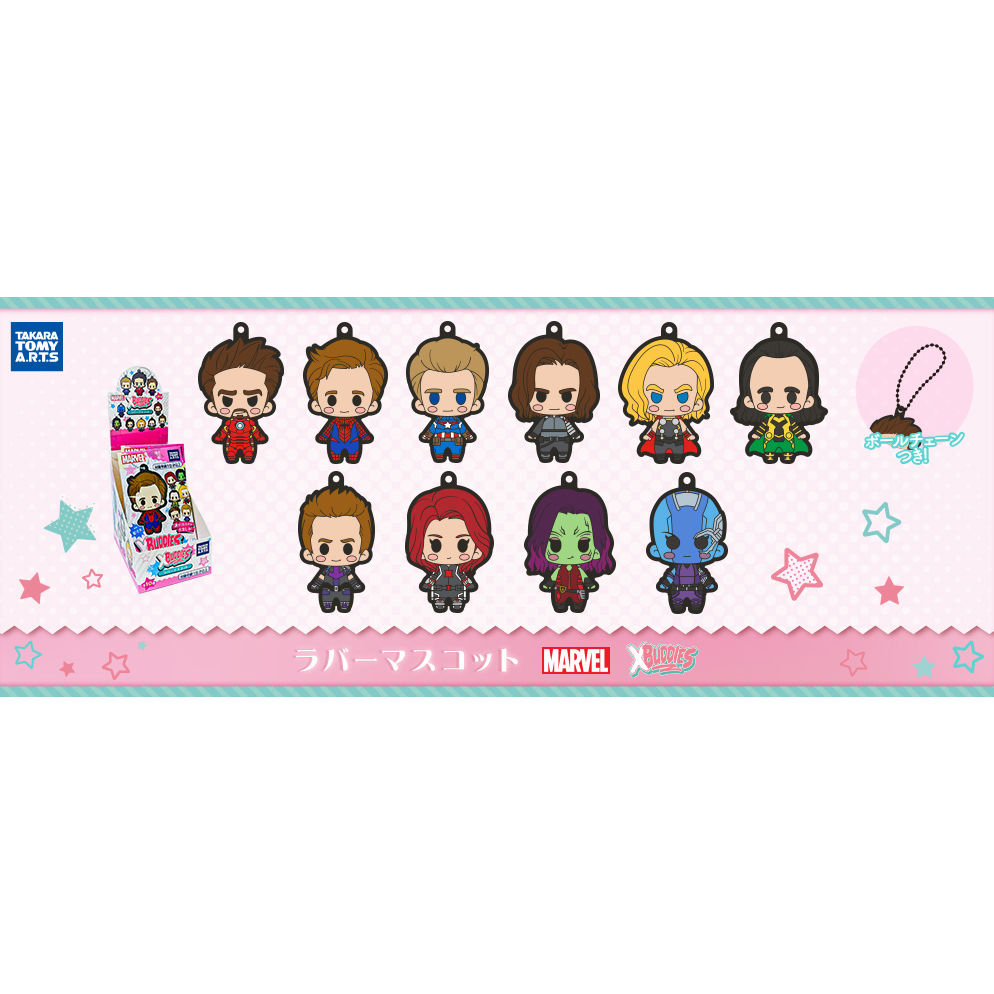 MARVEL x Buddies 橡膠 吉祥物 (1盒10件) | MARVEL クロスバディーズ ラバーマスコット | 動漫產品 | 食玩及 ...