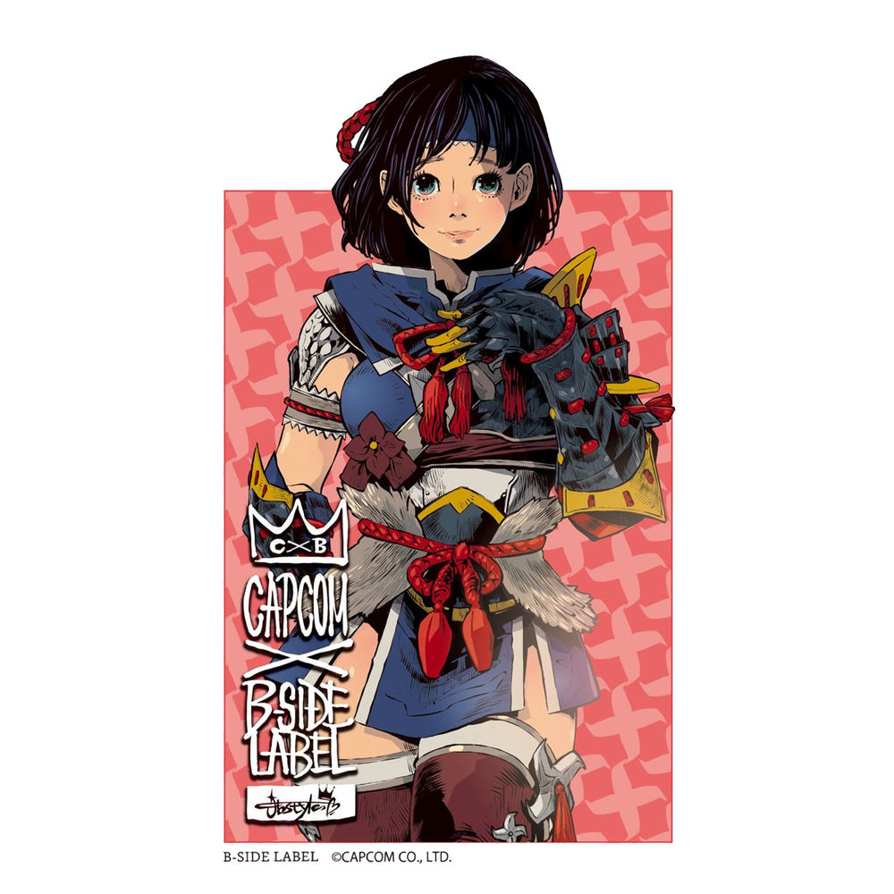 CAPCOM×B-SIDE LABEL 貼紙 CAPCOM Girl 神火村的獵人 | CAPCOM×B-SIDE LABEL ステッカー CAPCOMガール カムラノハンター | 動漫產品 ...