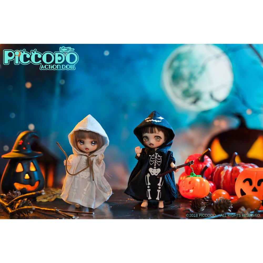 PICCODO ACTION DOLL 萬聖節夜光幽靈斗篷(白) | PICCODO ACTION DOLL ハロウィン夜光幽霊マント(白) | Figures | 可動 Figures ...