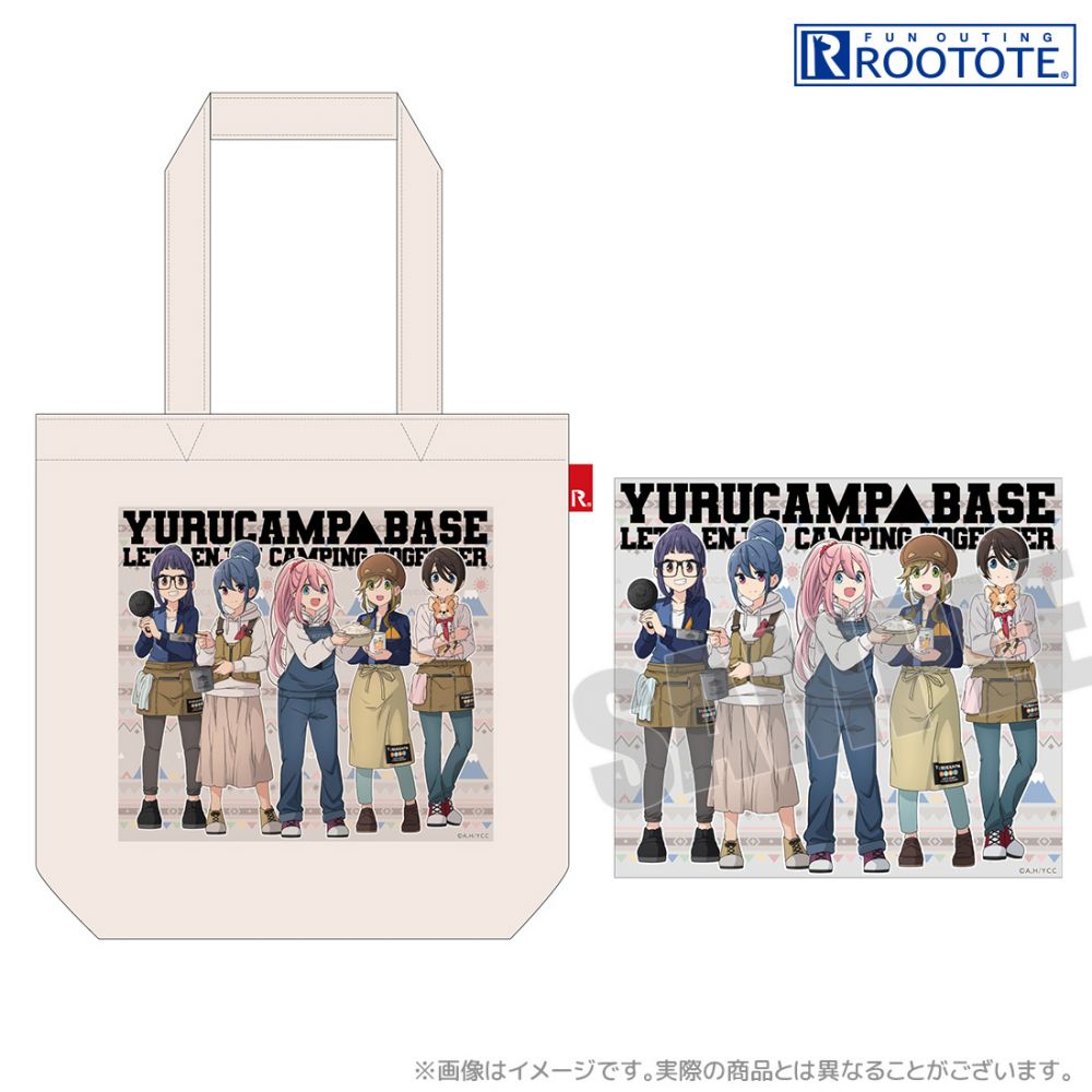 搖曳露營 YURUCAMP BASE ROOTOTE聯乘 環保袋 | ゆるキャン YURUCAMP BASE ROOTOTEコラボ トート ...