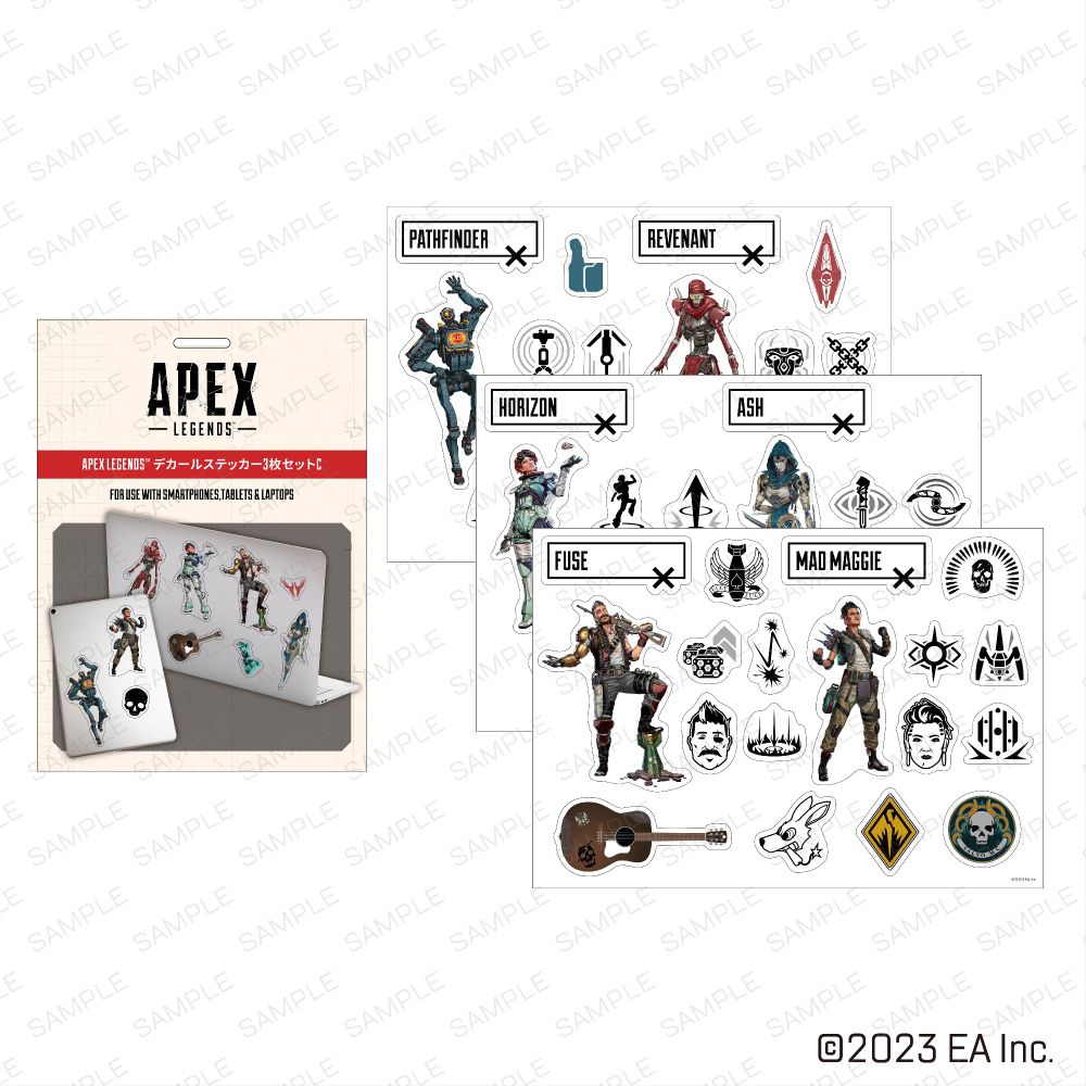 Apex 英雄 Decals 貼紙3枚 Set C | Apex Legends デカールステッカー3枚セットC | 動漫產品 | 插畫及色紙 ...