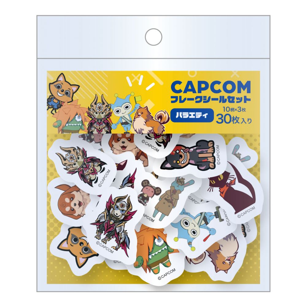 CAPCOM Flake Sticker Variety | CAPCOM フレークシール バラエティ | 動漫產品 | 文具 ...