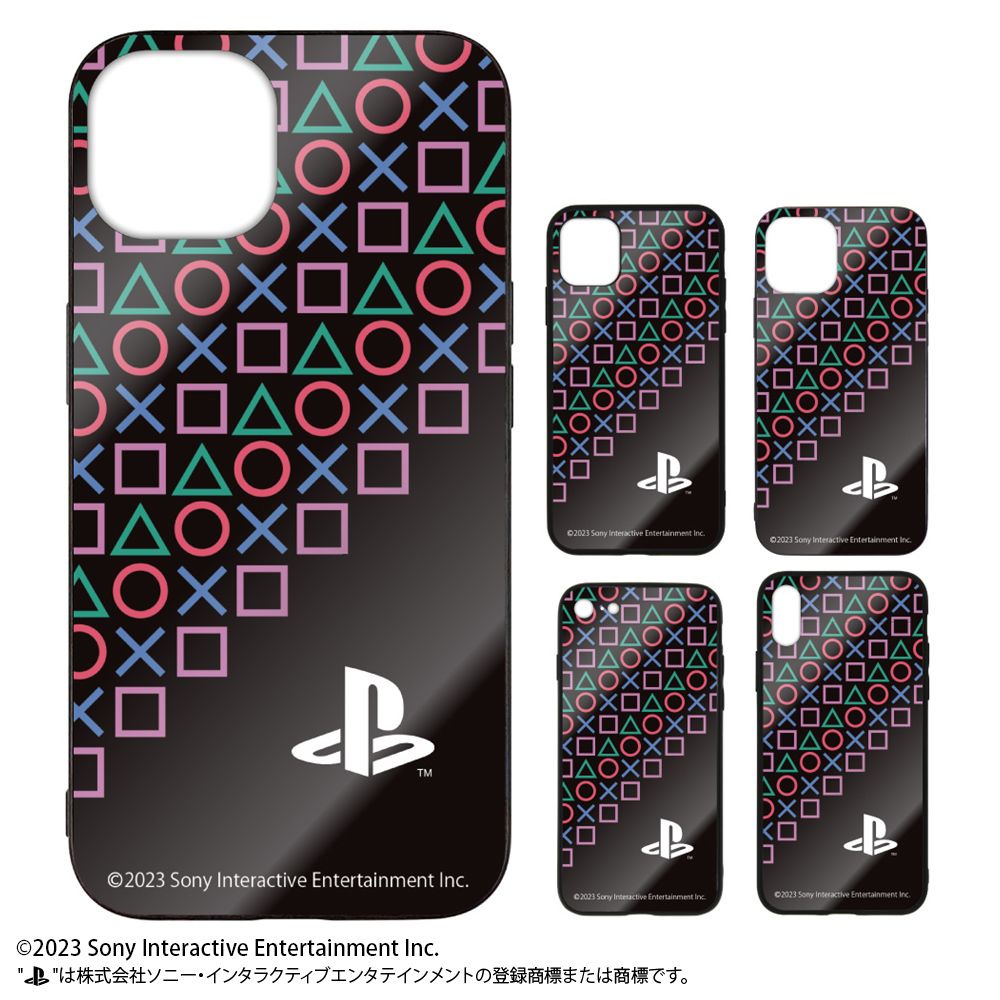 PlayStation 強化玻璃 iPhone Case for PlayStation Shapes Logo/7・8・SE(第2世代)共用 ...