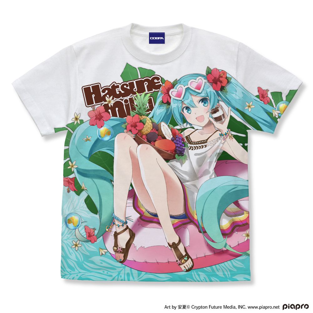 初音未來 全彩圖 T恤 安夏 Ver. | 初音ミク フルグラフィックTシャツ 安夏 Ver. | COSPA | T恤 / 衛衣 ...