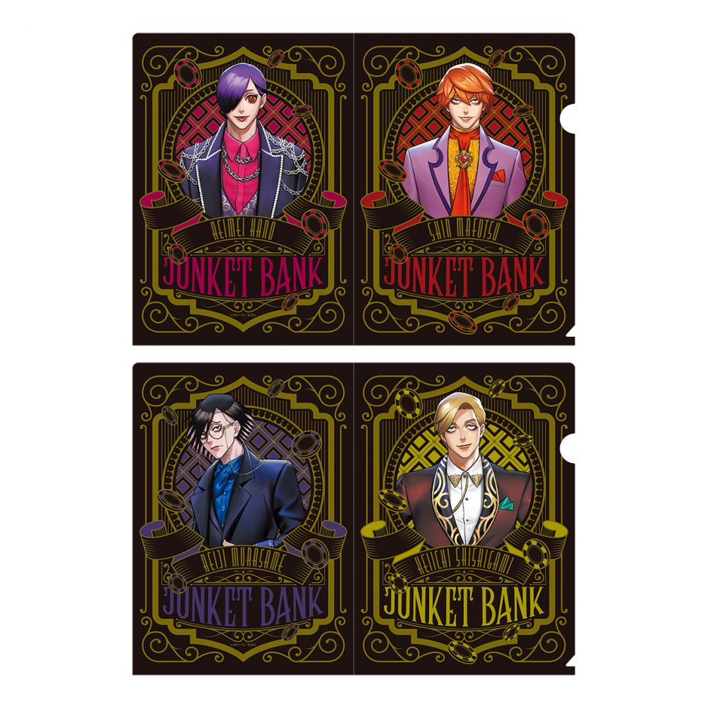 Junket Bank 原畫透明File Set 【西裝ver.】 | ジャンケットバンク 描き下ろしクリアファイルセット【スーツver ...