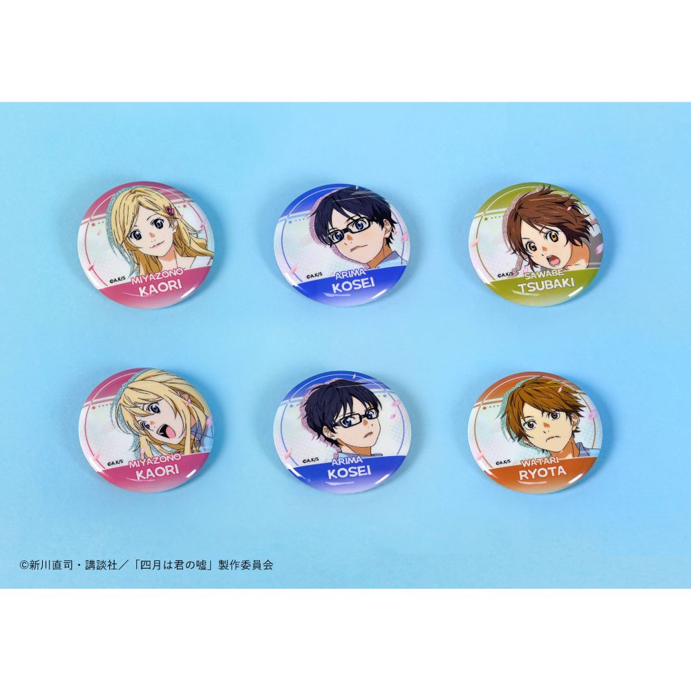 AFORCE×DRAGON HORSE 四月是你的謊言 襟章 (1盒12件) | AFORCE×DRAGON HORSE 四月は君の嘘 バッジ ...