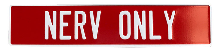 EvaGarage 新世紀福音戰士 U.N.NERV 街道名牌: NERV ONLY (紅色) | EvaGarage U.N.NERV ...