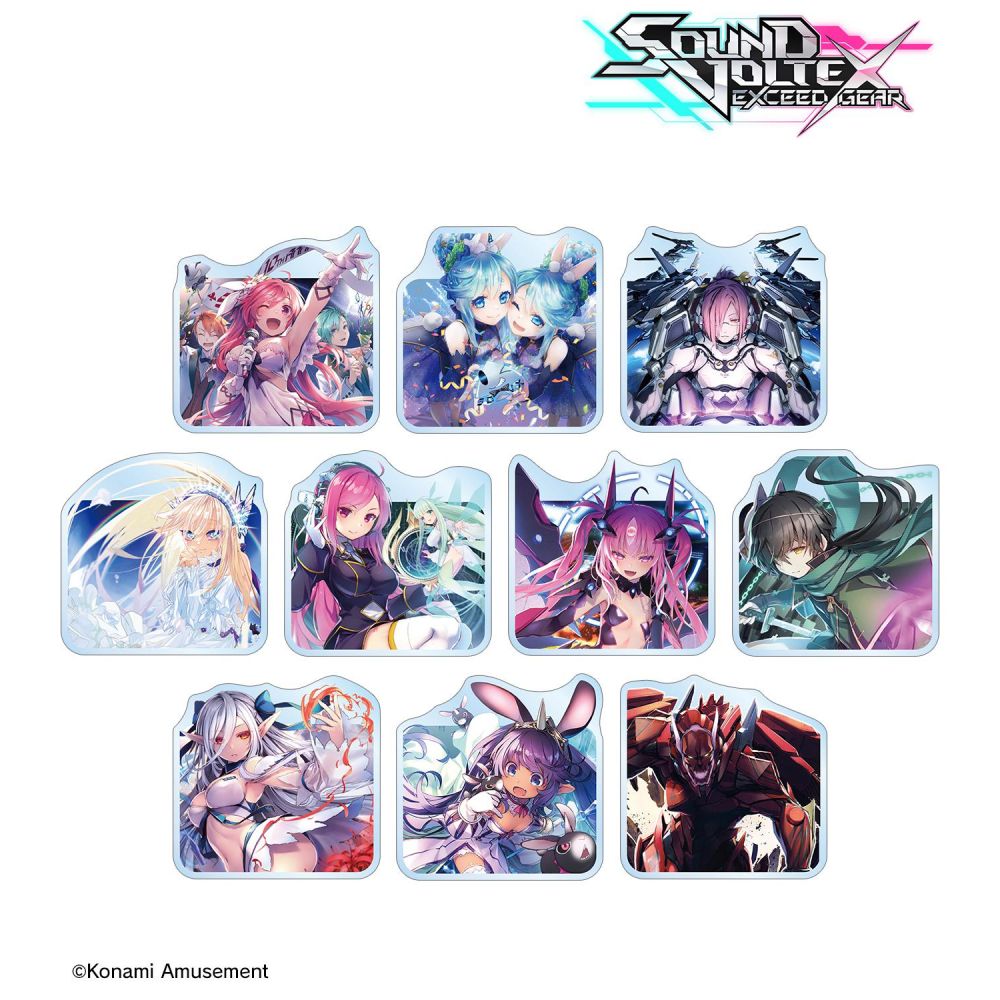 SOUND VOLTEX EXCEED GEAR 交換亞加力膠章 (1盒10件) | SOUND VOLTEX EXCEED GEAR ...