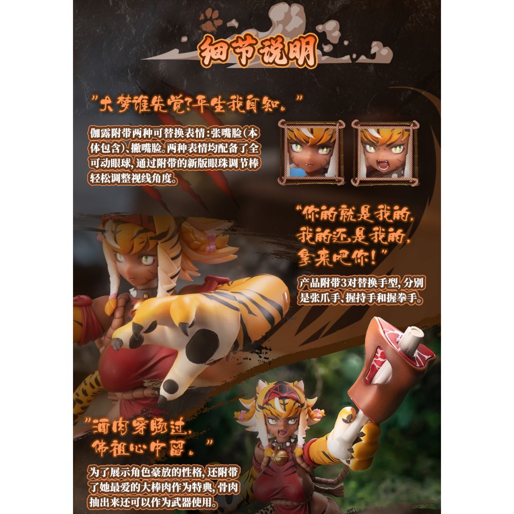 蝸之殼 RPG-04 Tiger Girl Garu 1/12 Scale 可動 Figure | SNAIL SHELL(蝸之殻) RPG ...