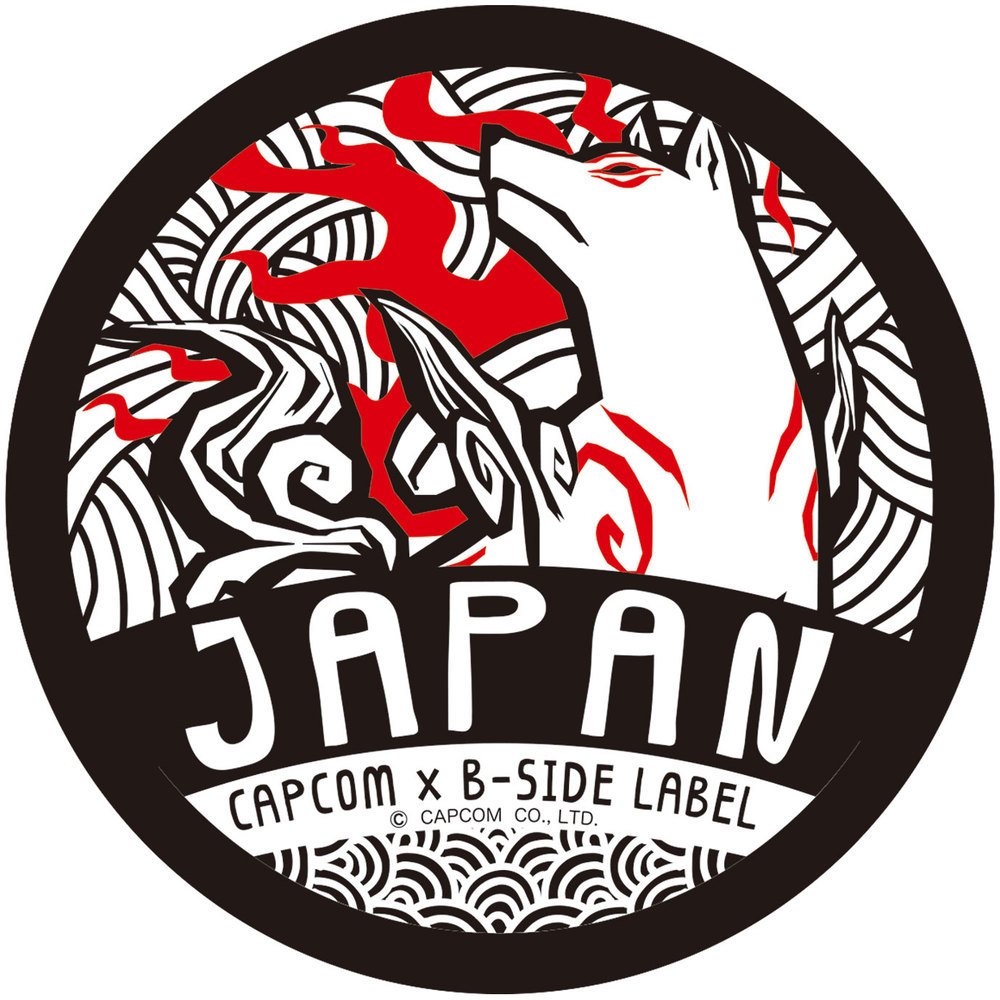 CAPCOM×B-SIDE LABEL 貼紙 大神 天照 輪 (1盒4件) | CAPCOM×B-SIDE LABEL ステッカー 大神 アマテラス 輪 | 4976219082068