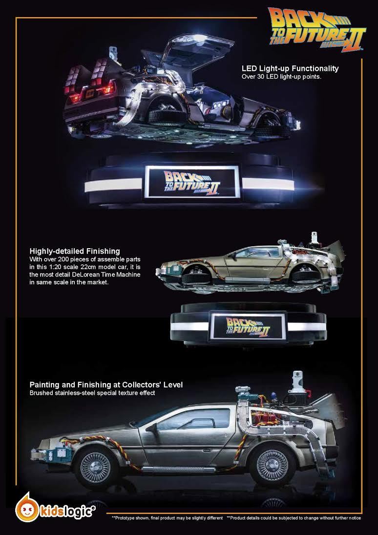 Kidslogic ML-02 Magnetic Floating Delorean Time Machine 回到未來Part II ...