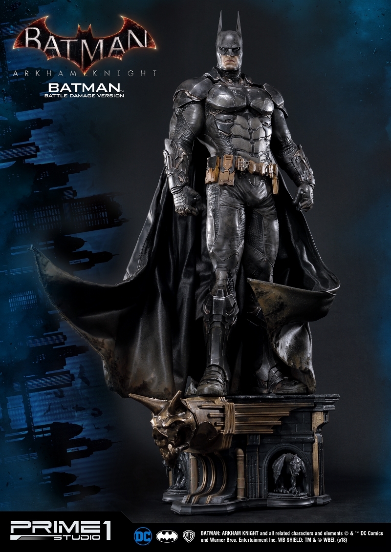 Museum Masterline 蝙蝠俠 Arkham Knight Batman Statue Battle Damage Ver ...