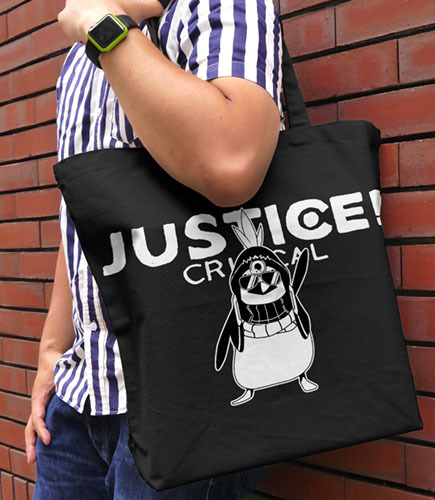 Chunithm Chuni Penguin 大袋 | チュウニズム チュウニペンギン ラージトート/BLACK | COSPA | 袋 ...